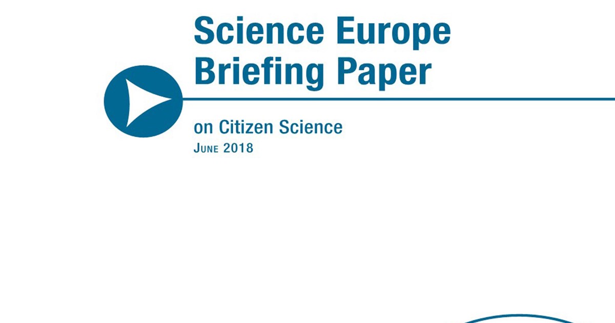 Briefing Paper on Citizen Science - Science Europe